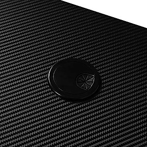 Flash Furniture Duncan Gaming Desk 45.25" x 29" Computer Table Gamer Workstation with Headphone Holder and 2 Cable Management Holes