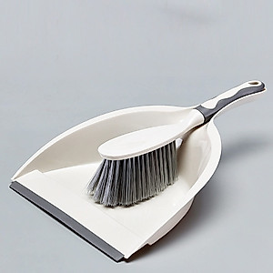 Broom With Dustpan Combo Set Dustpan And Brush Set Handheld Dustpan And Brush Comfortable Grip,Brush And Dustpan For Sofa, Tabletop, Bedroom, 1 Piece Beige Broom Set Dust Pan And Broom Set Small Broom