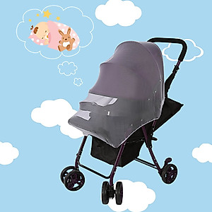 Yosoo Baby Net Cart Full Cover Travel System Netting Bee Net for Baby Strollers, Bassinets, and Car Seats Mesh