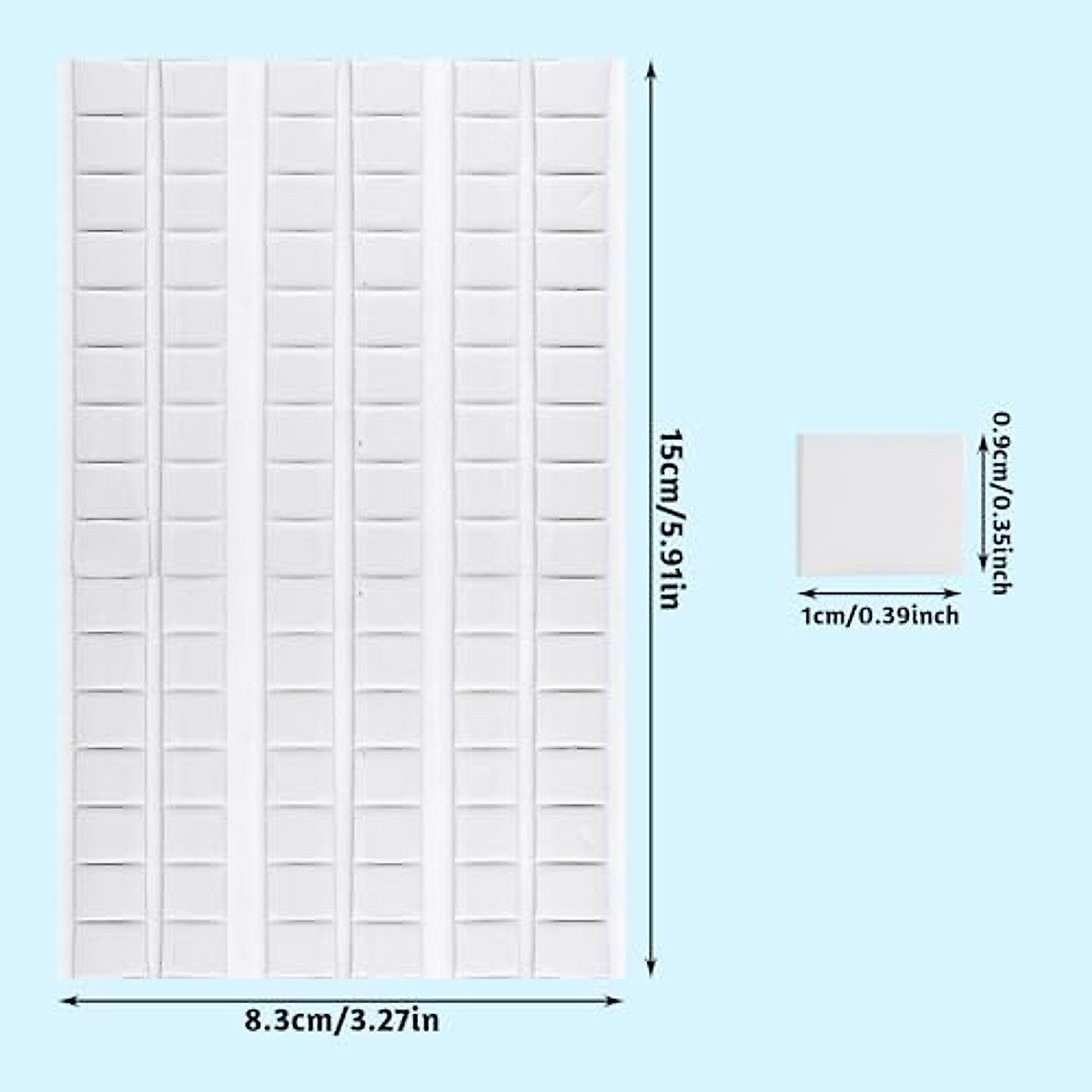 102 Pcs Adhesive Poster Sticky Tack Putty,Removable Putty Non-Toxic Mounting Poster Putty Reusable Wall Safe Tack Putty for Wall Hanging Pictures Museum, Cleaning, Nail (White)