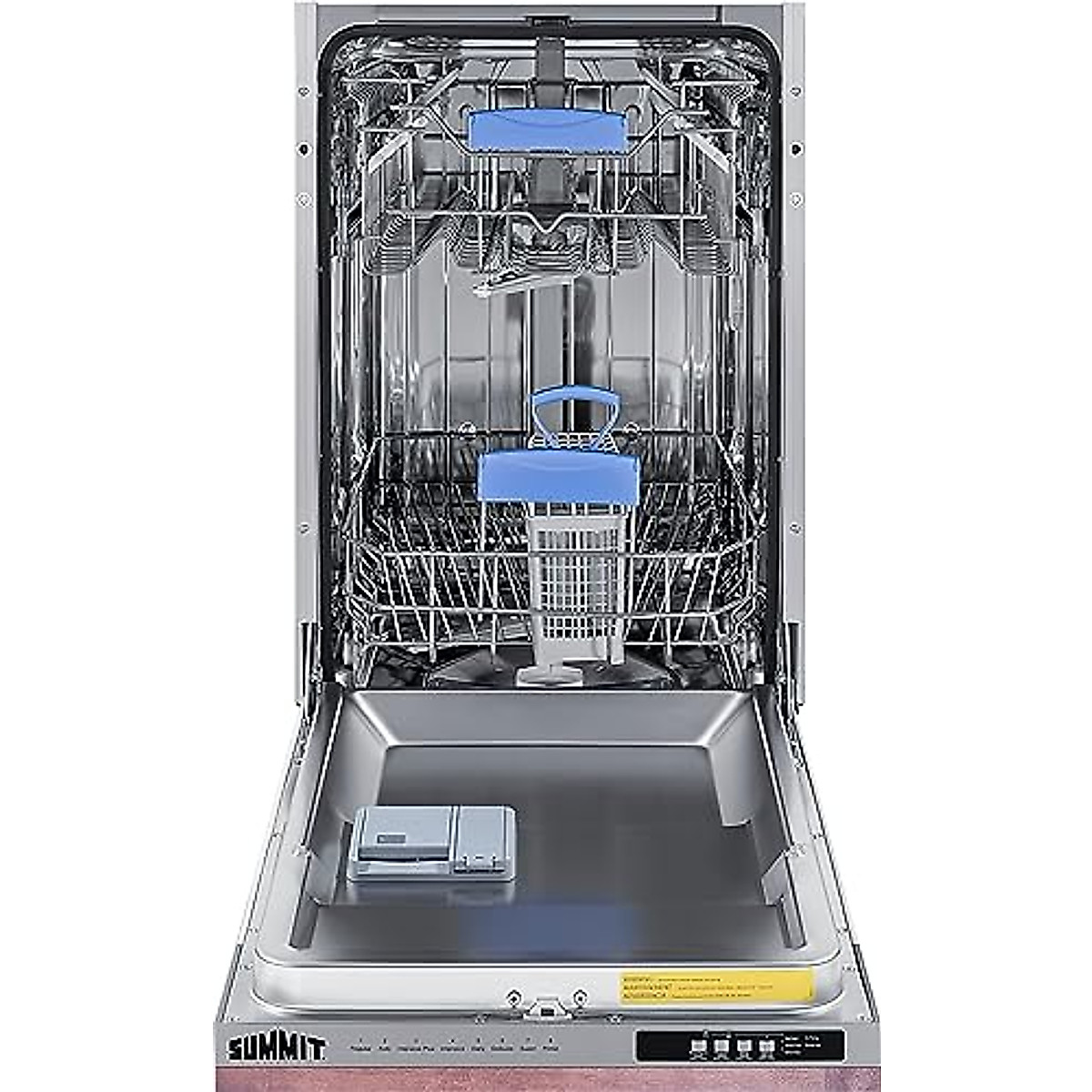 Summit Appliance DW186NTADA 18" Wide Built-In Dishwasher, Stainless Steel Door, ADA Compliant, Energy Star Certified, Top Touch Panel, Removable Cutlery Basket
