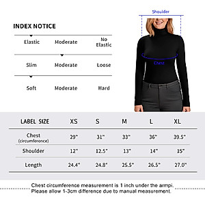 Zengjo Thermal Turtleneck Women Cold Weather(Off White,M)