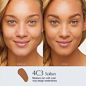 Estée Lauder Double Wear Sheer Matte Long-Wear Foundation SPF 19, 1.0 Fl Oz, 4C3 Softan