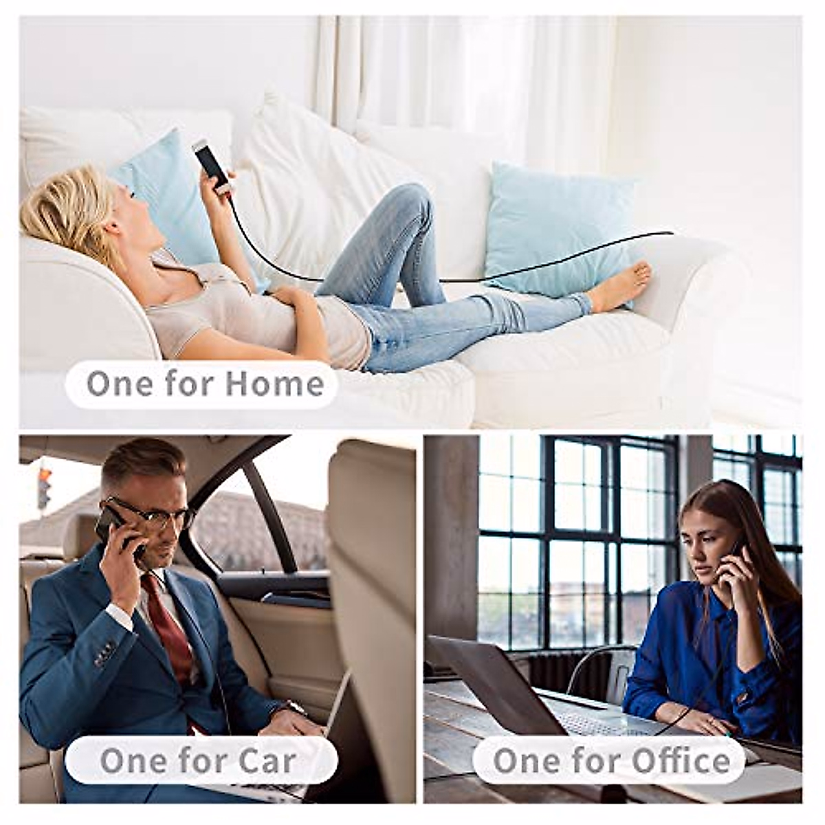 Ofuca iPhone Charger Cable 10FT, 3Pack 10FT/3M Lightning Cable Durable Nylon Braided Fast iPhone Charging Cable Cord Compatible with iPhone 11 Pro Max XS XR X 8 7 6 Plus 5, iPad, iOS