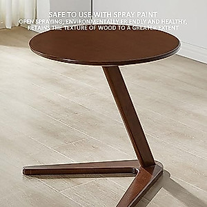 AAMNA Mini Coffee Table with V Base, Vintage Round End Tables, Sofa Table for Dining Room, Living Room, Kitchen, Bedroom, Sofa Side, Bedside,B