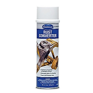 Eastwood Polymeric Rust Converter | Convert Metal Rust into a Protected Primed Surface | Rust Remover Sealant & Protection Primer | Ready to Paint Automotive Undercoating | Black 11 Oz Aerosol Can