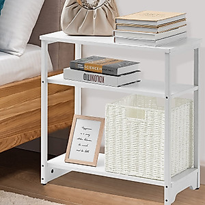 Vagusicc Wicker Storage Basket, Set of 2 Hand-Woven Storage Baskets for Organizing, Foldable Cube Storage Bins, 11 Inch Wicker Storage Baskets for Shelves and Decor, Square Closet Organizer, White