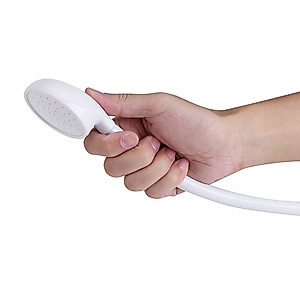 Zerodis Pet Faucet Sprayer, Pet Shower Spray Head Hose Push On Bath Tub Sink Faucet Attachment Washing Hair Hairdresser for Laundry Bathroom Kitchen(Single Head)