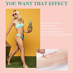 Wax Beads for Hair Removal, 2.5lbs Hard Wax Beads for Leg, Bikini, Back, Armpit, Chest, Eyebrow, Body Waxing Beans Bulk for Brazilian, Painless Wax with Sticks for Women, Men (Rose Scent)