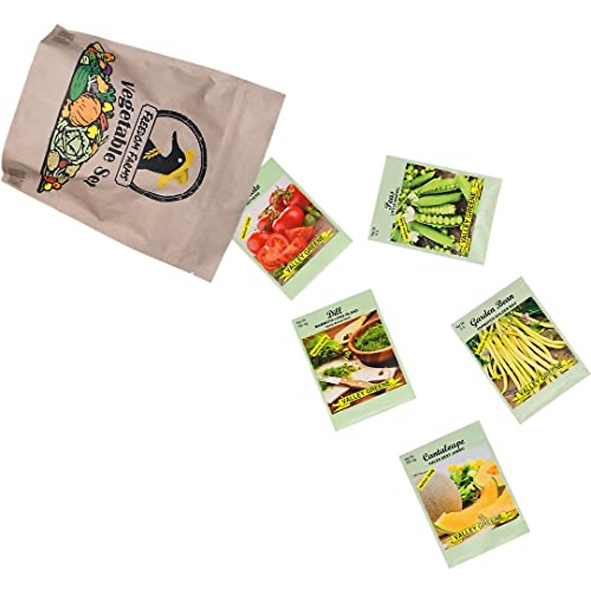 Set of 43 Assorted Vegetable & Herb Seed Packets - Over 10,000 Seeds! - Includes Mylar Storage Bag - Deluxe Garden Heirloom Seeds - 100% Non-GMO