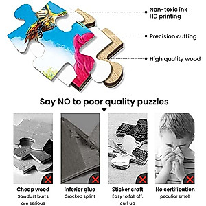 Puzzles for Adults 500 Pieces Kingfisher Garden Puzzle Games for Home Decoration for Friends