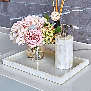 MKYOKO Resin Bathroom Supplies Set Cup with Tray Accessories Toothbrush Holder Soap Dispenser Soap Dish Mouth (D Light Grey)