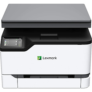 Lexmark MC3224dwe Color Multifunction Laser Printer with Print, Copy, Scan, and Wireless Capabilities, Two-Sided Printing with Full-Spectrum Security and Prints Up to 24 ppm (40N9040), White, Gray