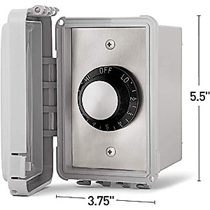 Infratech INF Input Regulator 14-4210 Single In-Wall Controller with Weatherproof Cover