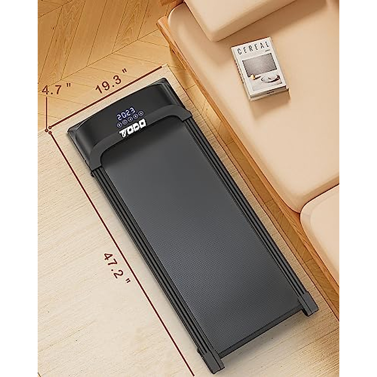 Under Desk Treadmill Walking Pad 2 in 1 for Walking Running Jogging Desk Treadmill for Home Office Exercise