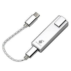 Upgraded Hidizs S9 Pro USB-C Amp DAC Headphone Amplifier Portable Headphone Adapter Balanced and Single-Ended Hi-Res Compatible for iOS Android Windows (Silver)