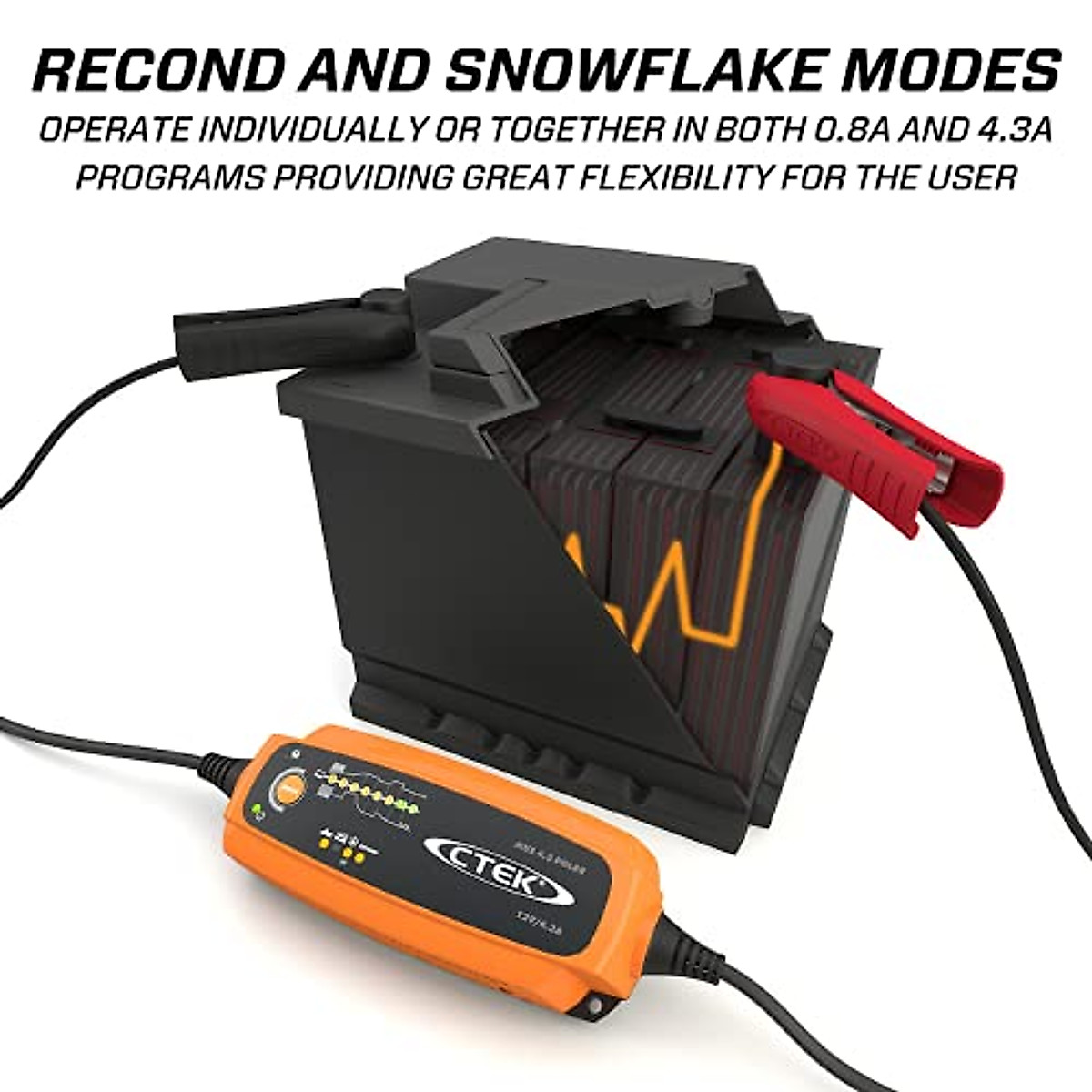 CTEK (56-958) MUS 4.3 POLAR 12 Volt Fully Automatic Extreme Climate 8 Step Battery Charger