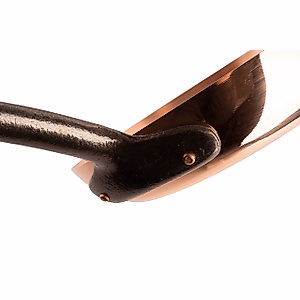 Cuisine Romefort | pure copper frying pan Ø 9.5 in, thick-walled | skillet made of solid copper without coating (Medium)