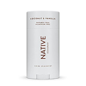 Native Deodorant | Natural Deodorant for Women and Men, Aluminum Free with Baking Soda, Probiotics, Coconut Oil | Coconut & Vanilla, Lavender & Rose, Cucumber & Mint, Eucalyptus & Mint