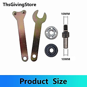 5 PCS Electric Drill Conversion Angle Grinder Adapter Connecting Rod Kit with Spanner Variable Shaft Coupler Converter Tool,6mm/10mm Arbor Mandrel Adapter,Adapter Set for Most Small Angle Grinder