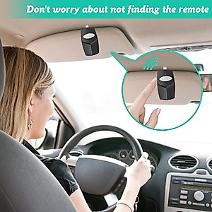 Garage Gate Door Opener Remote Transmitter,Replacement for Linear Multicode 3089 MCS308911,10 Dip Switch,Visor Clip,300mhz,2 Pack