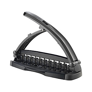 Staples Arc Desktop Paper Punch, 8-Sheet Capacity, Black & Gray