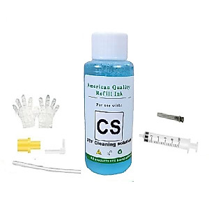 VC DTF Printhead Cleaning Kit Printer Nozzle Cleaner Fluid Solution Print Head Flush Cleaning for Epson Piezo Printhead (100ml/per Bottle) Full Kits