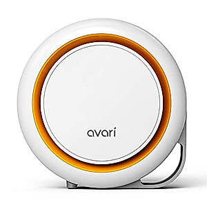 AVARI™ 500 Orange Desktop Personal Air Purifier for Filtering Personal Breathing Zone. Ultra Quiet Electro-Static Filters to 0.1 Micron