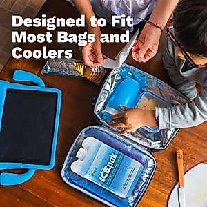 Cryopak Hard Shell Reusable Ice Pack, 3x5 (Pack of 4)