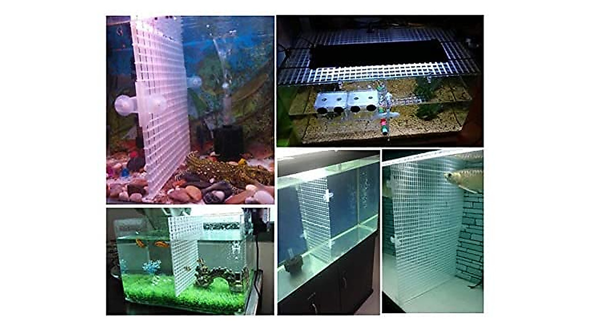 RLECS 2pcs Aquarium Dividers - Custom Fish Tank Compartments