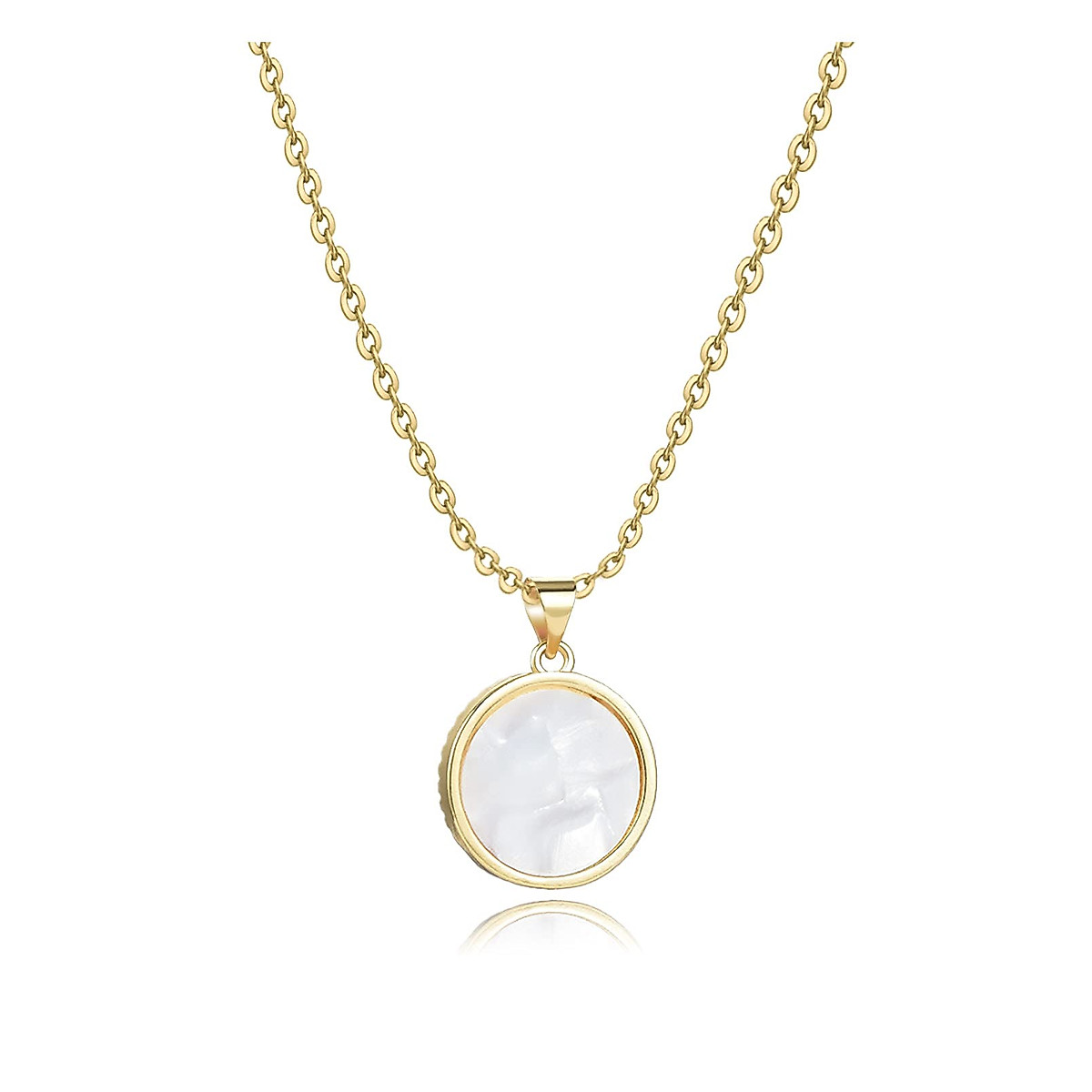 MiniJewelry Pisces Astrological Signs Zodiac Necklace for Women Constellations Horoscope Gold Opal Pendant Pink CZ