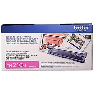 Brother TN-210 DCP-9010 HL-3040 3045 3070 8070 8370 MFC-9010 9120 9125 9320 9325 Toner -Cartridge (Magenta) in Retail Packaging