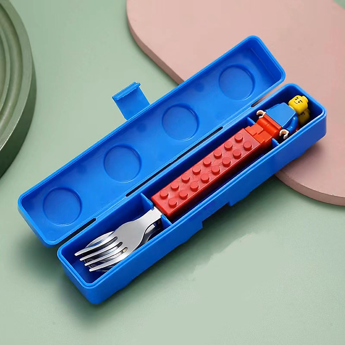EuphoCorner Building Block Cutlery Set Spoon and Fork