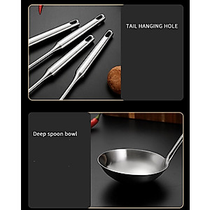 Stainless Steel Wok Spatula, Wok Utensils for Carbon Steel, Wok Tools Professional Set, 3-Pieces 304 Stainless Steel Cooking Utensils All Metal