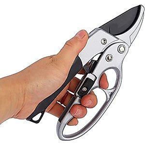 Pruning Shears for Garden - Professional Sharp Bypass Pruning Shears, Ultra Sharp Hand Pruners for Plants - Scissors Clippers, Ideal Plant Scissors, Tree Trimmer, Branch Cutter, Hedge Clippers