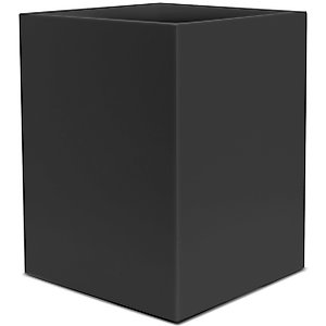 YEW DESIGN Matte Black Square Small Trash Can, 2 Gallons / 7.5L Garbage Can, Waste Basket for Home, Bathrooms, Office, Under Desk, Bedroom, Laundry Room, Kitchen, Kids Room, and Dorm