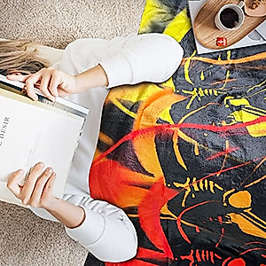 Classic Soft Warm Space Movie Blanket Lightweight Cozy Throw Blankets for Couch Flannel Blanket Throw for Kids Adult Air Conditioning Blankets 40X50Inch