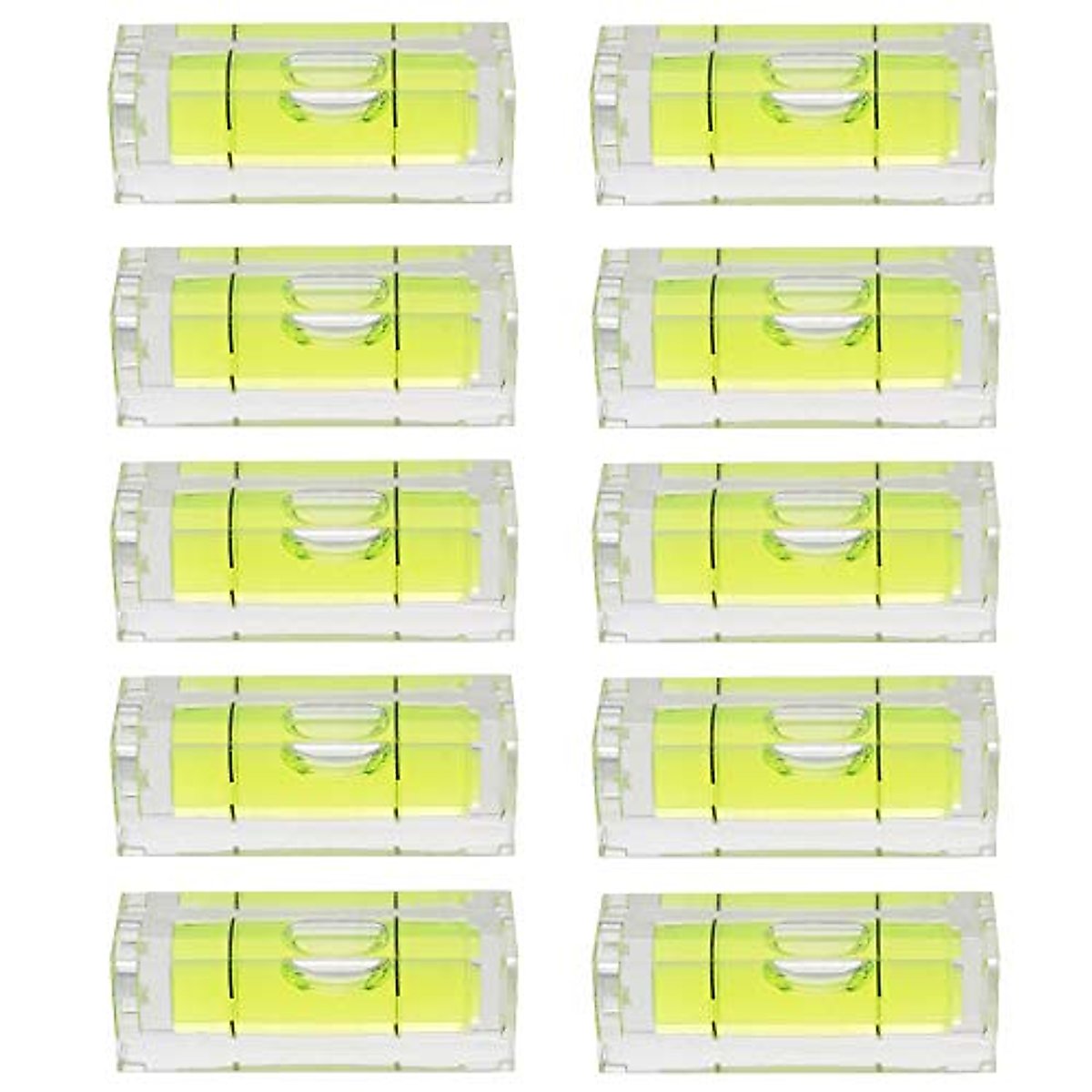 Mini Level for Picture Hanging,Square Bubble Level 10x10x29mm,Photo Frame RV Tripod Level Mark Measuring Tools 10 Pack