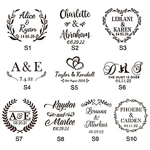 Smallduuck Personalized Heart Guest Book Alternative with 30-100 Wood Hearts Custom Wood Wedding Drop Box Rustic Guest Book Sign Wedding Decor(Heart Guestbook-Style 1)