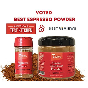 Civilized Coffee Espresso Coffee Powder for Baking & Smoothies, Non-GMO Colombian Coffee, Medium Roast, Fine ground (1.75 oz) (1)