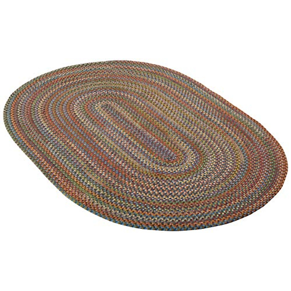 Colonial Mills Rustica Braided Rug, 8 by 11-Feet, Classic/Multicolor