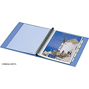 King Jim A4S 139W Clear File, Color Base, Replaceable Clear File, Black