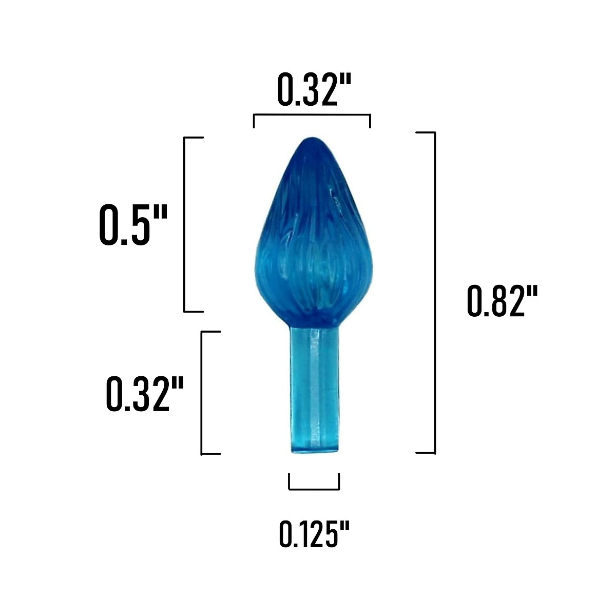 Creative Hobbies Ceramic Christmas Tree Replacement Lights, Small Twist Light Ornaments for 8" or Smaller Ceramic Trees, Multi Colors, 144 Piece Pack