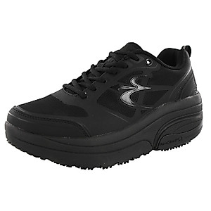 Gravity Defyer Women's G-Defy Ion Black Athletic Shoes 8.5 W US - Non-Slip Nurses Work Diabetes Shoes for Plantar Fasciitis Shoes for Heel Pain, Shoes for Back Pain