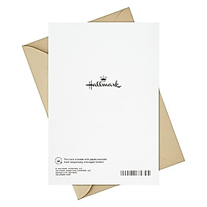 Hallmark Romantic Birthday Card (Gold and Green Leaf)