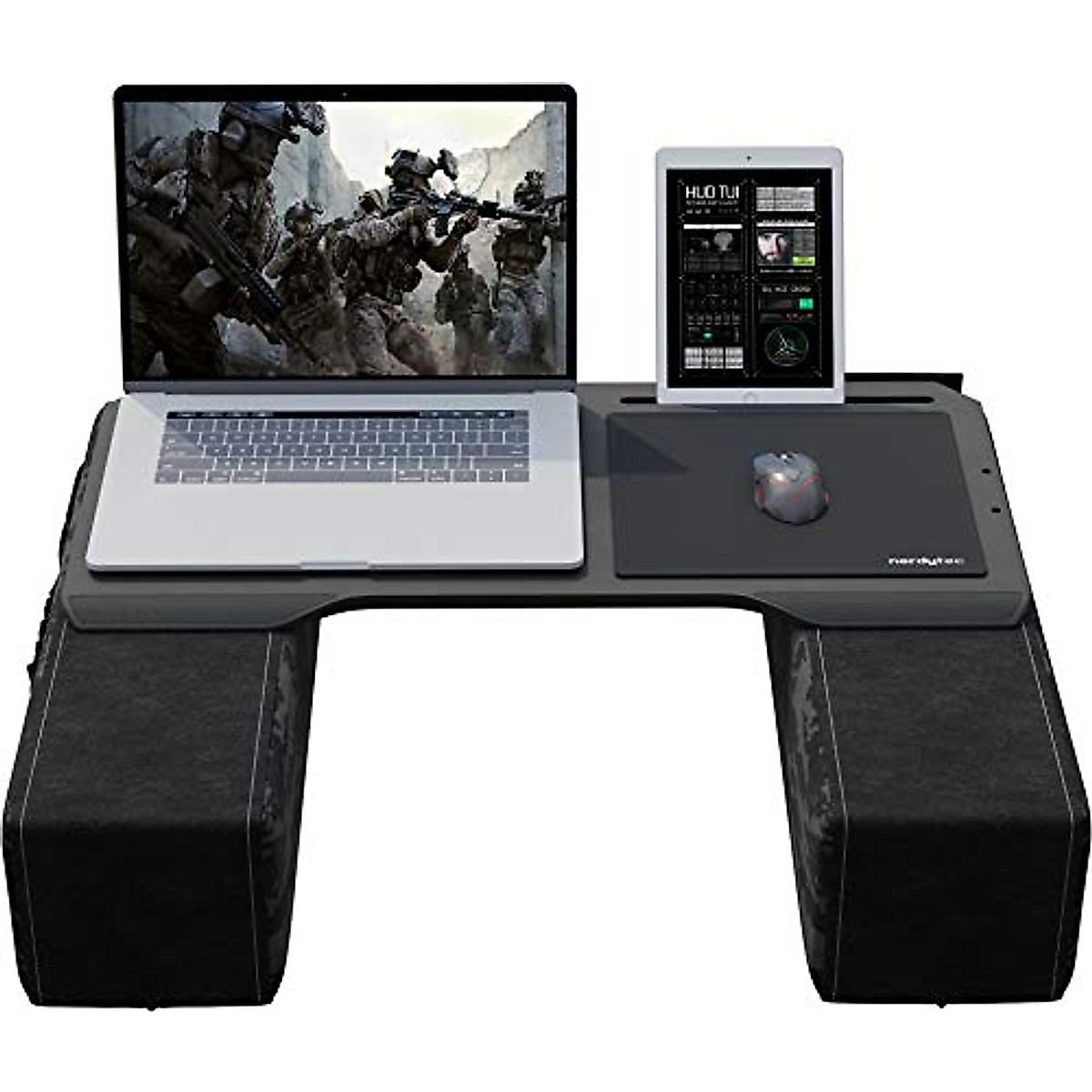 Couchmaster® CYBOT - Ergonomic Lap Desk for Notebooks or Wireless Equipment, including pillows, mousepad