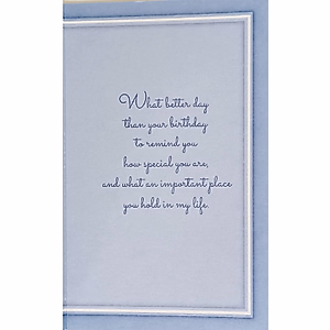 Greeting Card Wishing A Wonderful Sister A Happy Birthday with Butterfly - What An Important Place You Hold In My Life