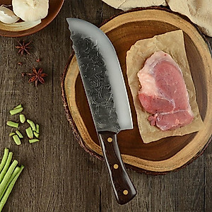 Lifespace 7,5in Hammer Forged Chef Cleaver