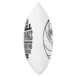 I Can Do All Things Through Christ Volleyball I Can Do All Things Through Christ Who Strengthens Me Throw Pillow, 16x16, Multicolor