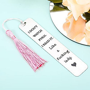Funny Bookmarks for Women Book Lover Christmas Gifts for Women Female Friends Birthday Gifts for Friends BFF Her Stocking Stuffer Bookmark for Bookish Nerd Book Readers Bookworm Reading Book Club Gift